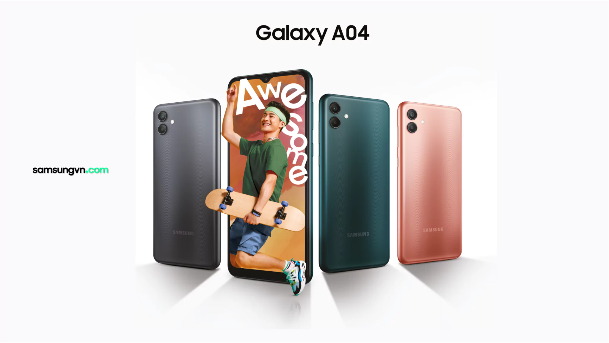 Samsung giới thiệu Galaxy A04: camera 50MP, giá từ 2,99 triệu đồng
